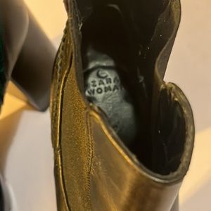 Zara | Shoes | Zara Black Leather Boot Unworn | Poshmark